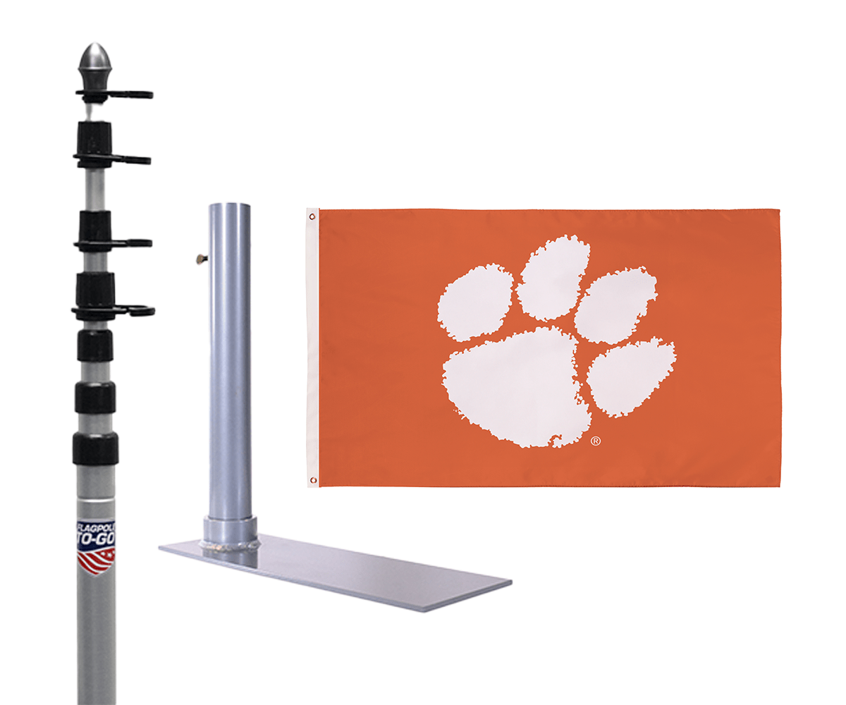 University of Clemson Ultimate Tailgate Flagpole Kit – Flagpole To-Go