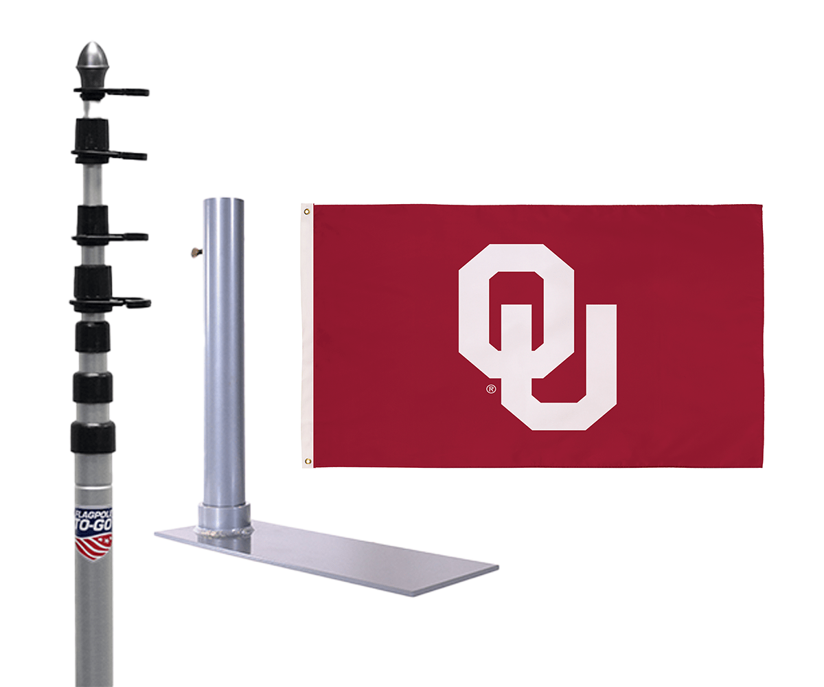 University of Oklahoma Ultimate Tailgate Flagpole Kit – Flagpole To-Go